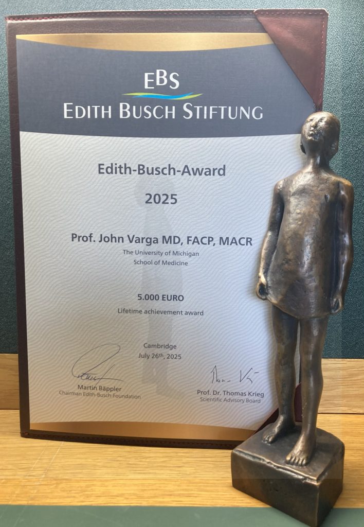 Scleroderma Champion Receives Prestigious Lifetime Achievement Award at International Workshop ...